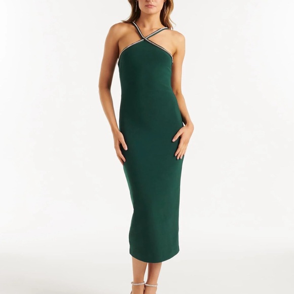 Ever New | Dresses | Ever New Gwen Arrow Neck Trim Midi Dress | Poshmark